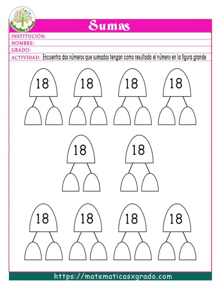 Problemas de sumas para niños de primer grado